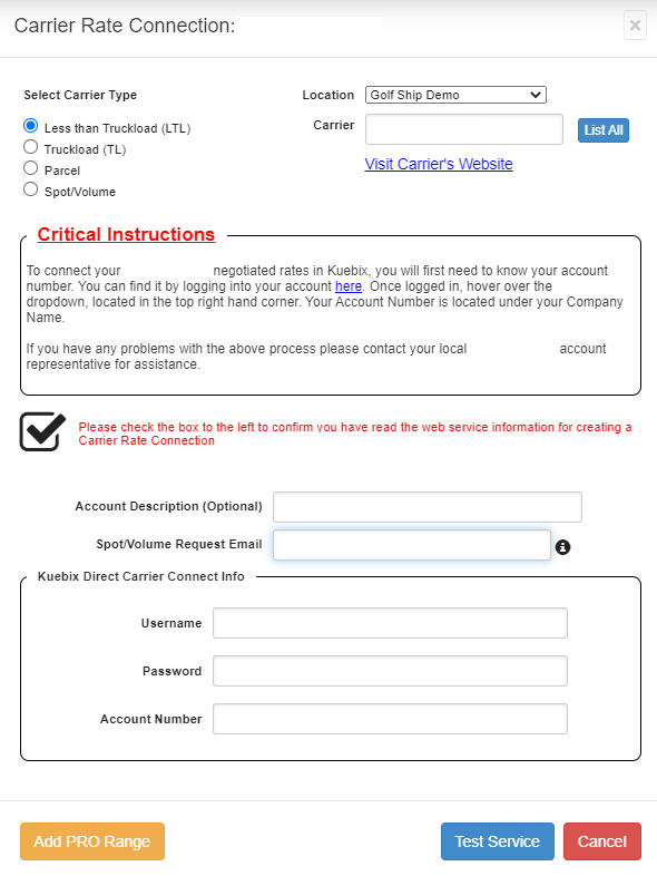 Adding Carrier Agreements - Kuebix Knowledge Base Adding Carrier Agreements - Kuebix Knowledge Base